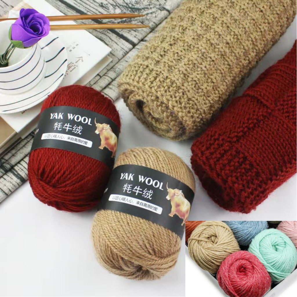 Jual 【Bintang kecil】Benang Rajut Yak wool 3 Ply Katun Quality Impor 100 ...