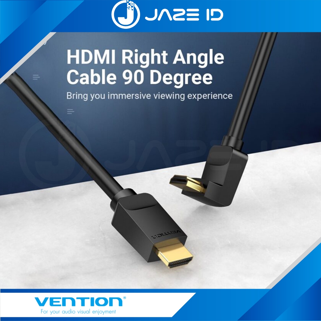 Jual Vention HDMI Cable 90 Degree 4K High-Speed Kabel Male to Male 3m ...