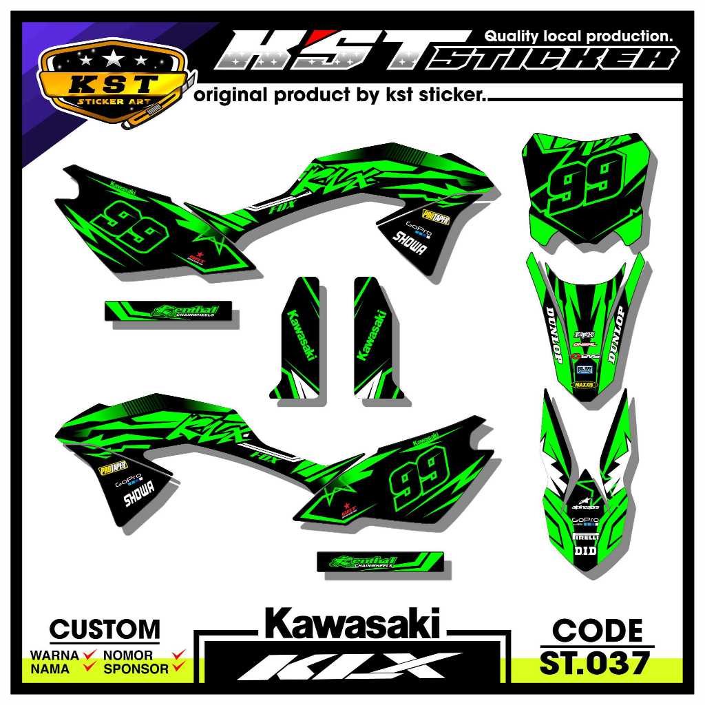 Jual Striping KLX BF, G,SE - Sticker Striping Kawasaki KLX BF,G,SE ...