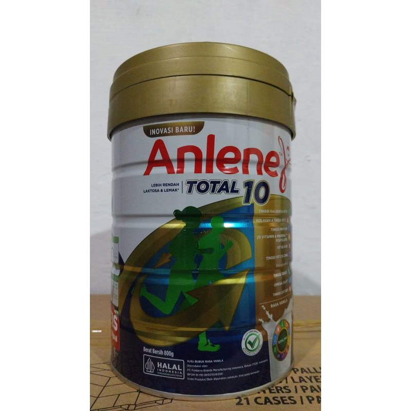 Jual Anlene Total 10 Susu Bubuk Dewasa vanila 800g | Shopee Indonesia