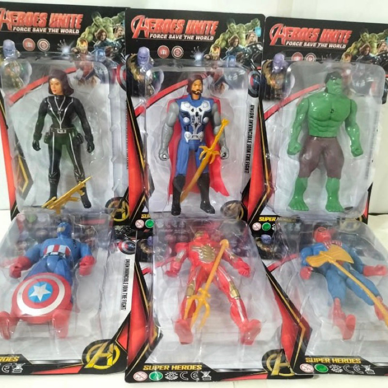 Jual Action Figure Avengers Box Tinggi 16cm/Mainan Anak Super Hero ...