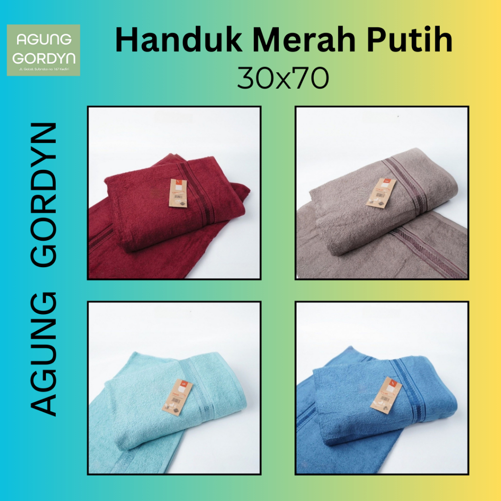 Jual Handuk Kecil Olahraga Tebal Premium - Handuk Sport MERAH PUTIH ...