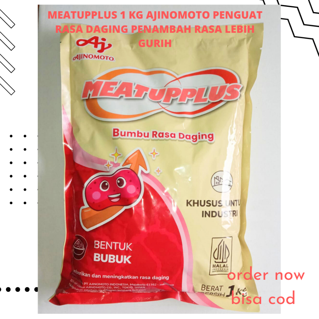 Jual MEATUPPLUS 1 kg AJinomoto Penguat rasa daging penambah rasa lebih ...