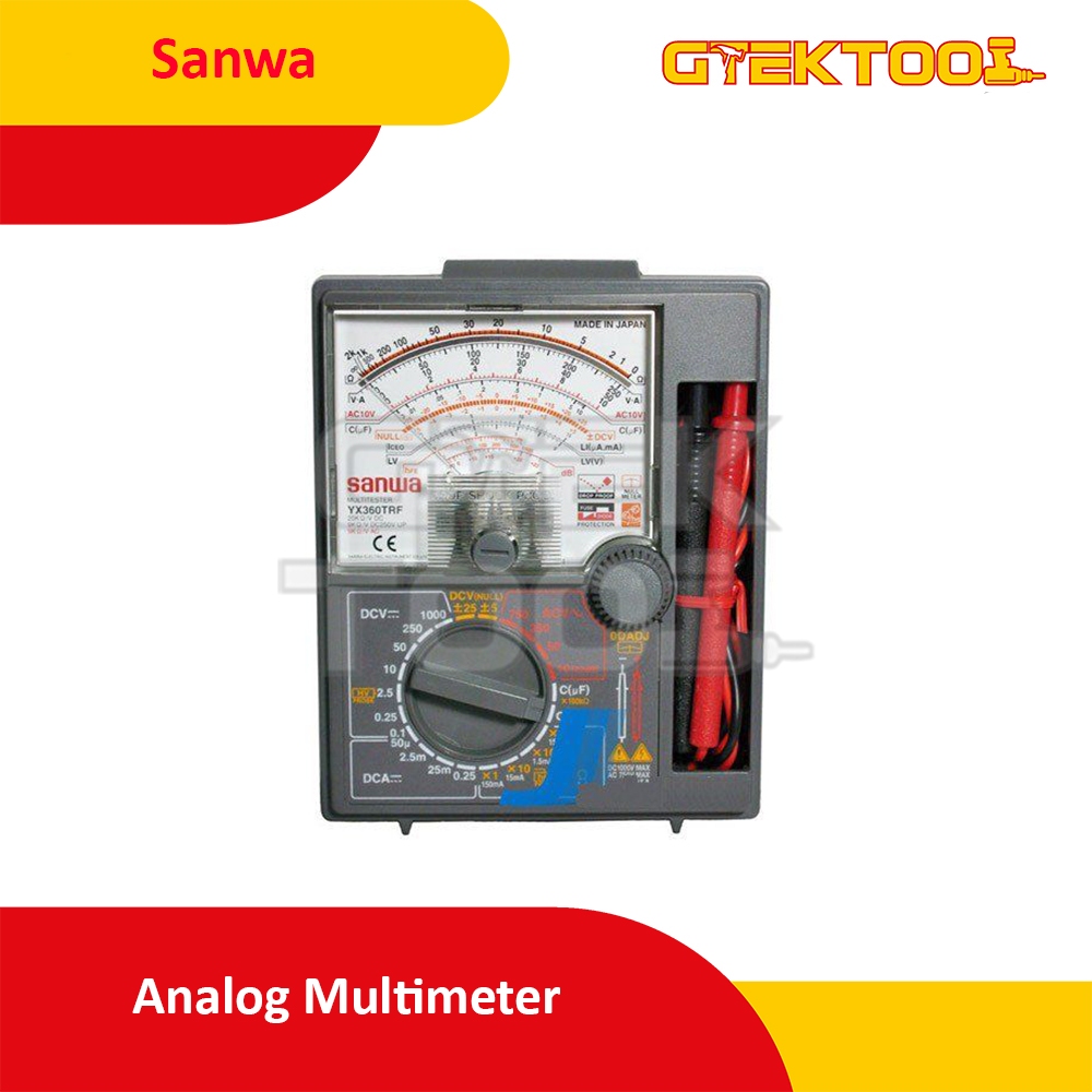 Jual Sanwa Multimeter Analog YX360TRF Avometer Multitester YX 360 TRF ...