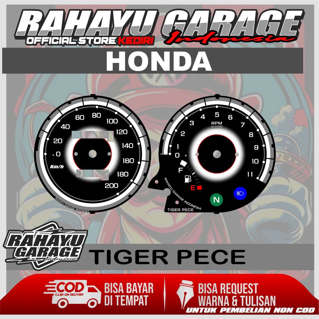 Jual PAPAN SPEEDOMETER CUSTOM TIGER REVO DAN TIGER PECE | Shopee Indonesia