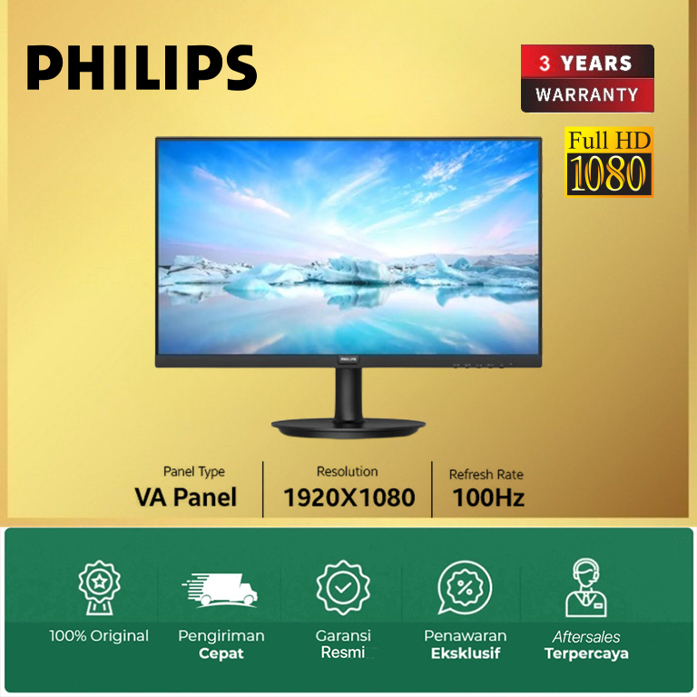Jual Monitor LED Philips 241V8LB - Full HD 100Hz 24" Inch | Shopee ...