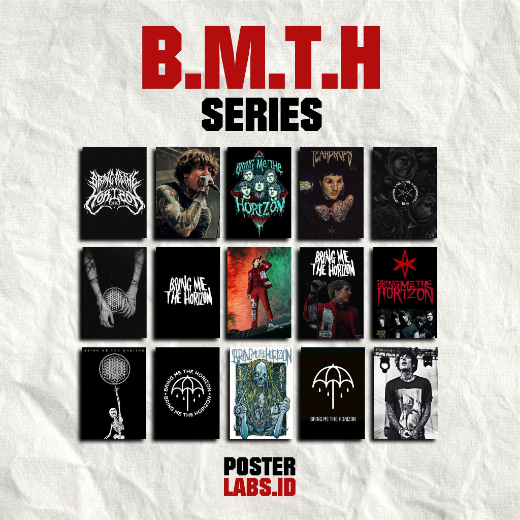 Jual POSTER BAND SERIES BMTH | HIASAN DINDING | UKURAN A5,A4,A3 ...
