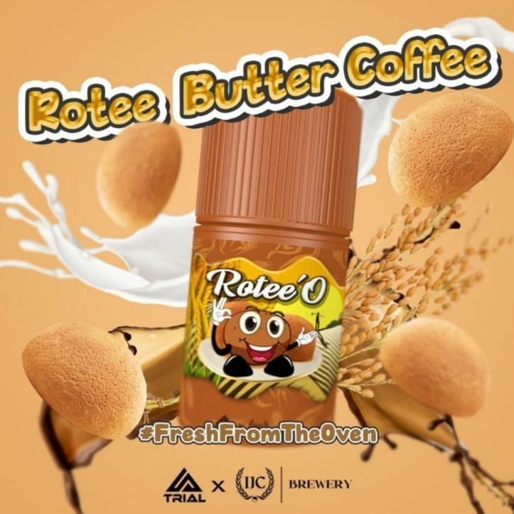 Jual Liquid Rotee O Roti Butter Coffee 3MG/6MG 60ML Authentic 100% ...