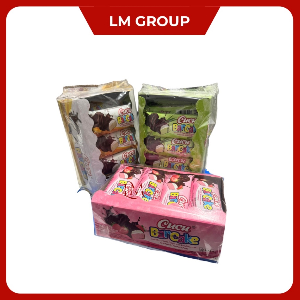 Jual Cucu Bar Cake Bolu Rasa Strawbery Pandan Vanila Isi @20gr | Shopee ...