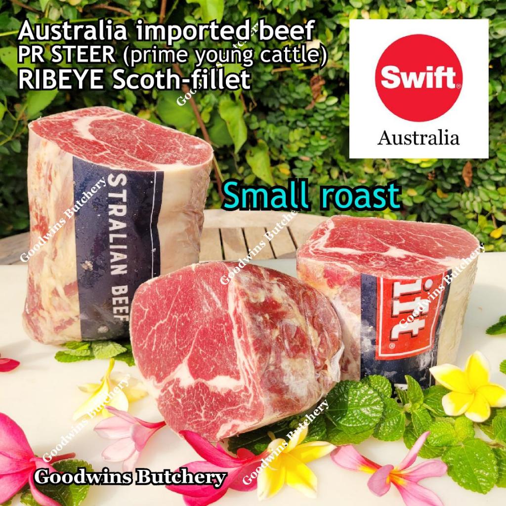 Jual 1.5kg beef AGED RIBEYE PR STEER (prime young cattle) ROAST & STEAK CUTS Australia imported ...