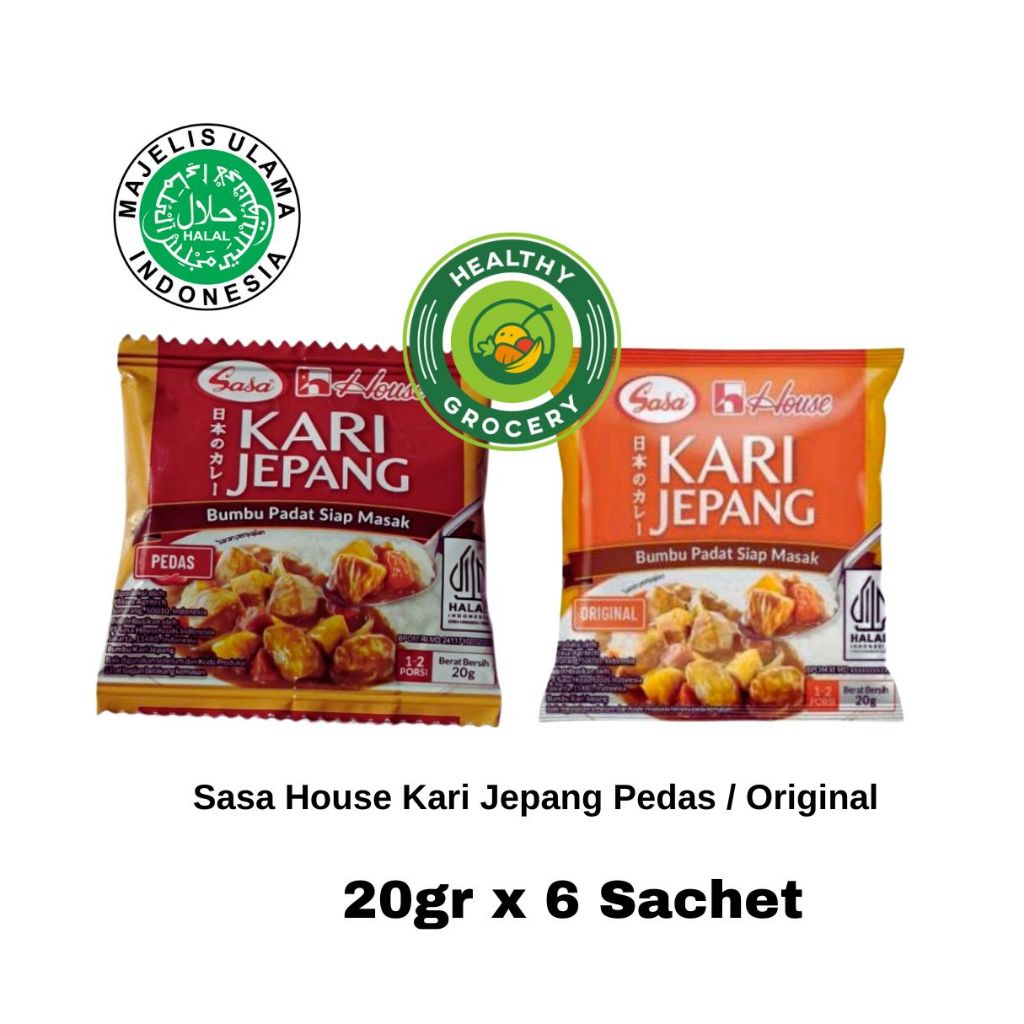 Jual Sasa House Kari Jepang Original / Pedas 20gr x 6 Sachet | Shopee ...
