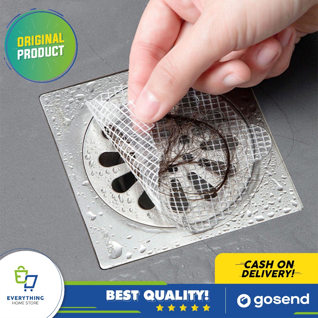 Jual 10 Pcs Stiker Saringan Rambut Hair Catcher Disposable Shower Drain ...