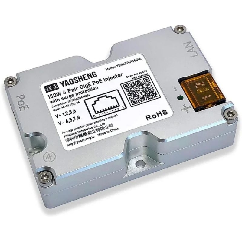 Jual Starlink v2 Yaosheng PoE injector 150Watt bypass router | Shopee ...