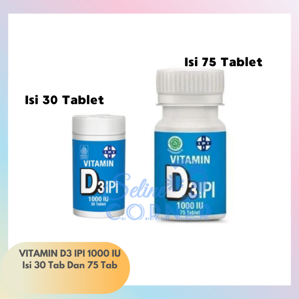 Jual VITAMIN IPI D3 1000IU ISI 30 TABLET DAN 75 TABLET | Shopee Indonesia