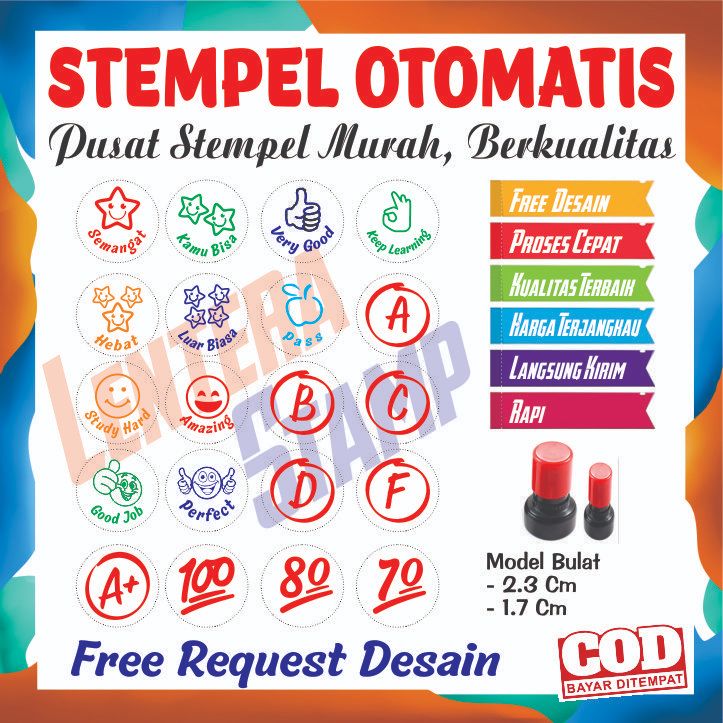 Jual Stempel Penilaian / Karakter / Stempel Reward TK / Paud | Shopee ...