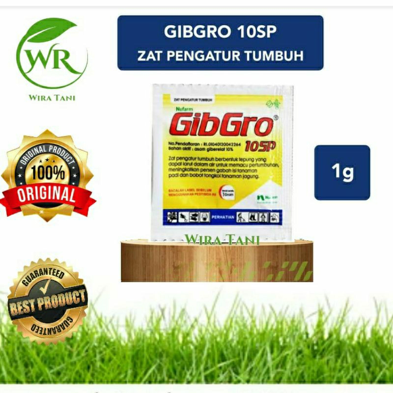 Jual GibGro 10 sp 1 Gram ZPT asam giberelat 10% pembobot padi dan ...