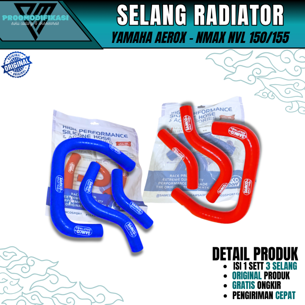 Jual Selang Radiator Selang Samcco Nmax New Nmax Old Aerox Selang ...