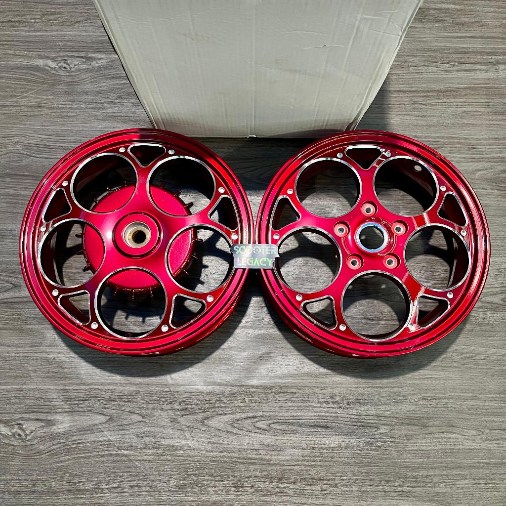 Jual Velg CNC Casting Model Marus W125 Red Vespa Sprint Primavera S LX ...