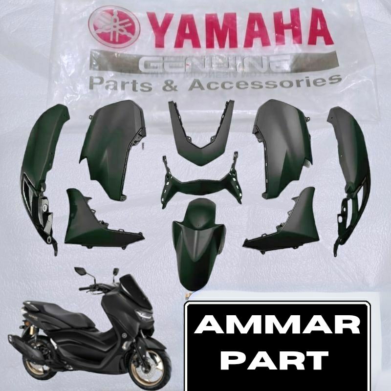 Jual Paket Body Halus Full SET All New NMax 155 Warna Hitam Doff Halus ...