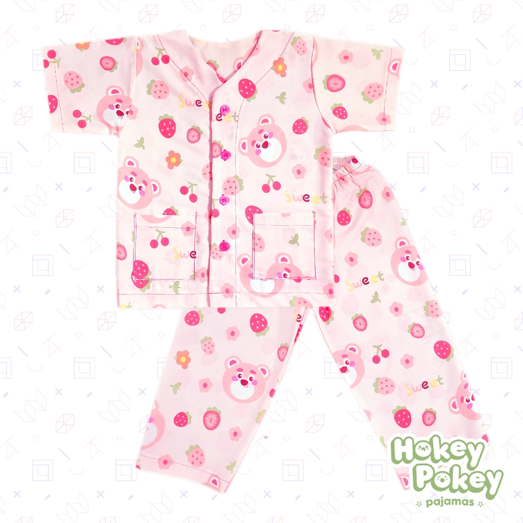 Jual Setelan Baju Tidur Piyama Anak Perempuan Tanpa Kerah Motif Lotso ...