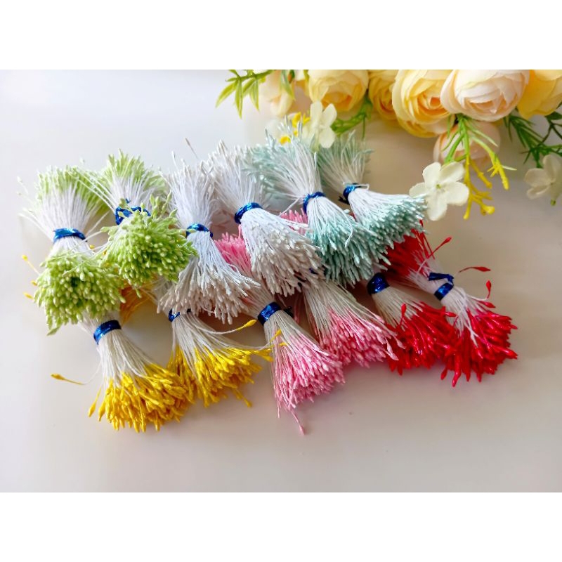 Jual 5 Gram Putik Bunga Artifisial - 1 ikat Putik Bunga - Putik Sari ...