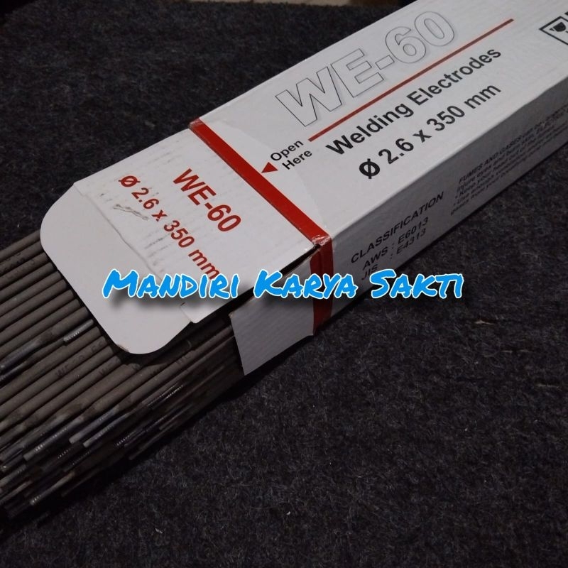 Jual WIZCORE [PER 1 KG] | Kawat Las Besi Electrodes 2.6 x 350mm | Kawat Las BESI WE-60 Ukuran 2. ...