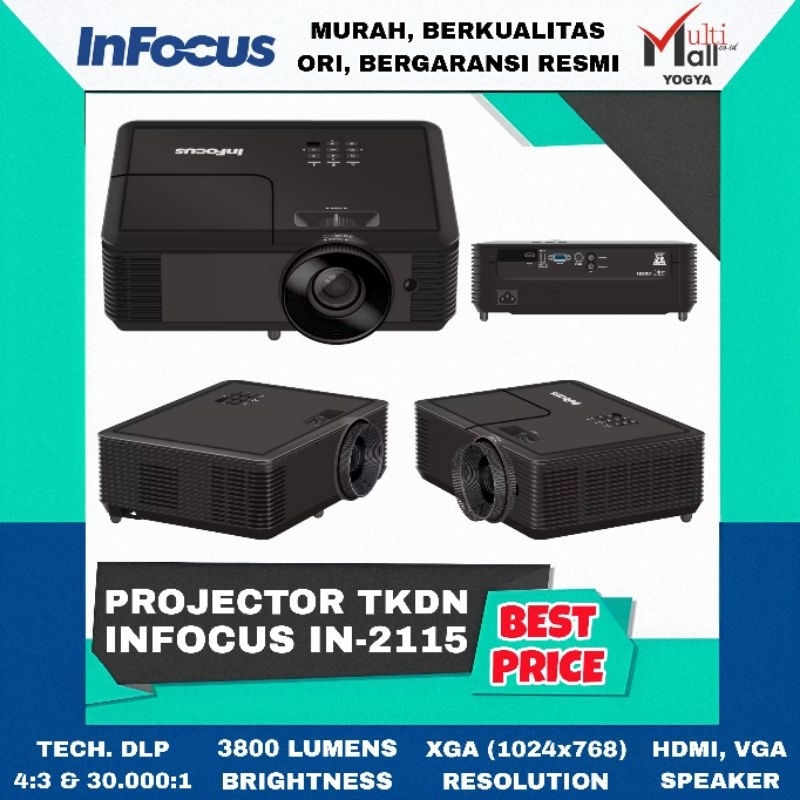Jual Infocus Projector IN-2115 TKDN XGA 3800 Lumens Proyektor IN 2115 ...