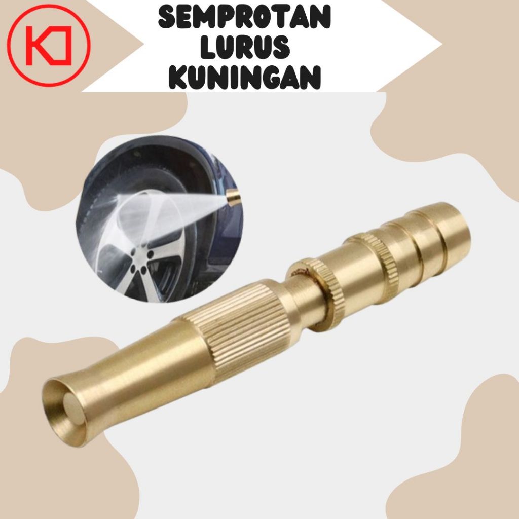 Jual Kepala Semprotan Air Lurus Kuningan Nozzle Spray Kuningan ...
