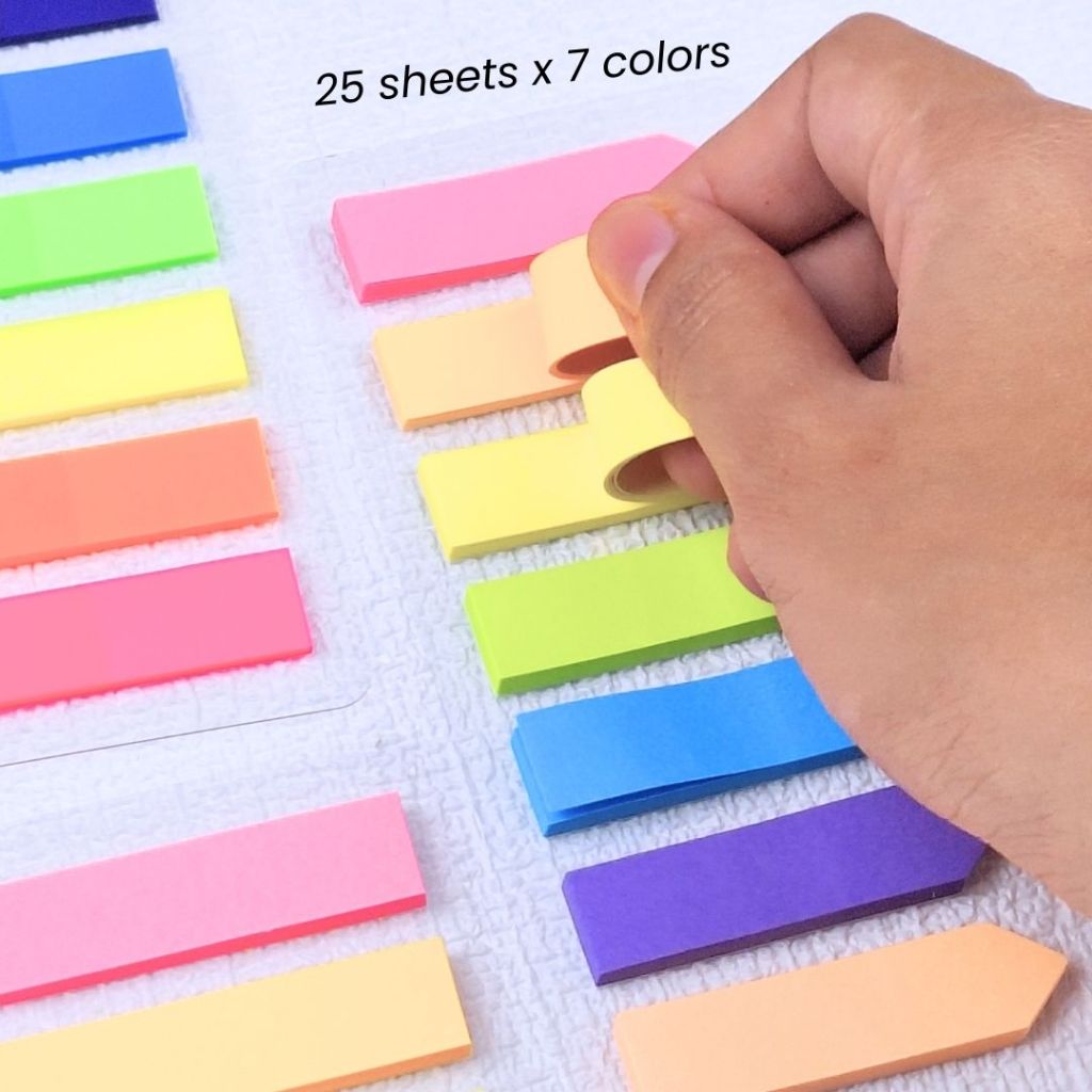 Jual M&G STICKY NOTES PET / PAPER Flag / Arrow Index 7 warna 25 lembar ...