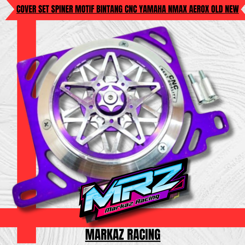 Jual Cover Radiator Set Spiner Spinner Motif Bintang CNC Yamaha NMAX ...