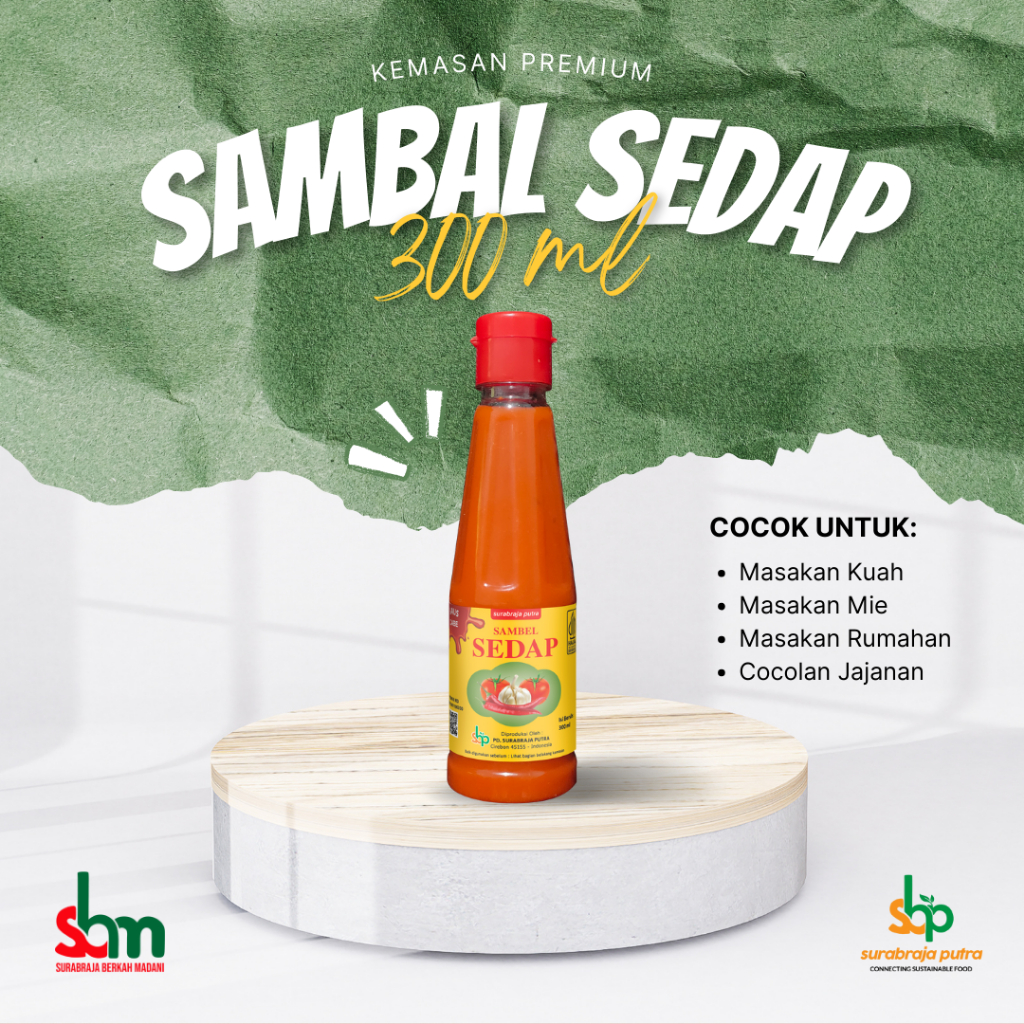 Jual Saus Sambal Botol 300 ml, Saus Sambal Sedap, Sambal Enak, Saus ...