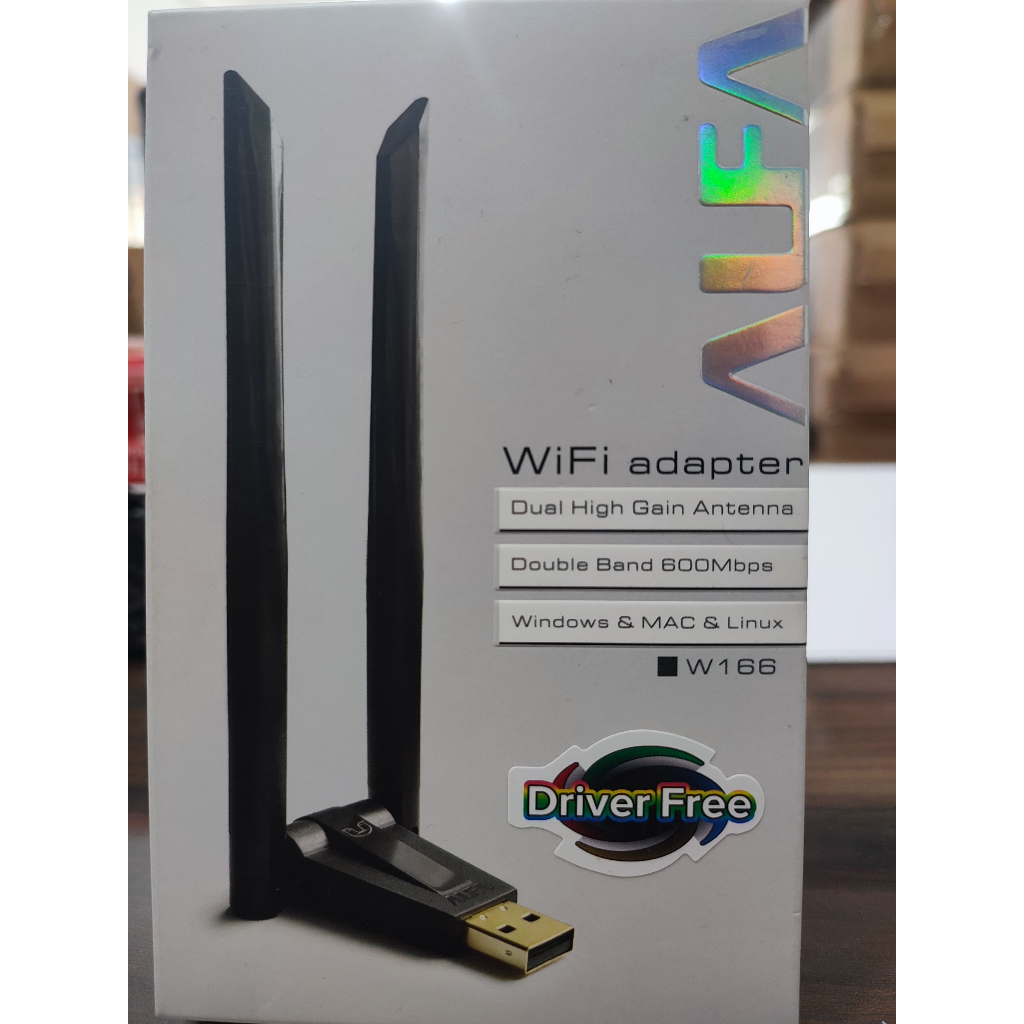 Jual ALFA USB WIFI ADAPTER 2ANTENA W166 | Shopee Indonesia
