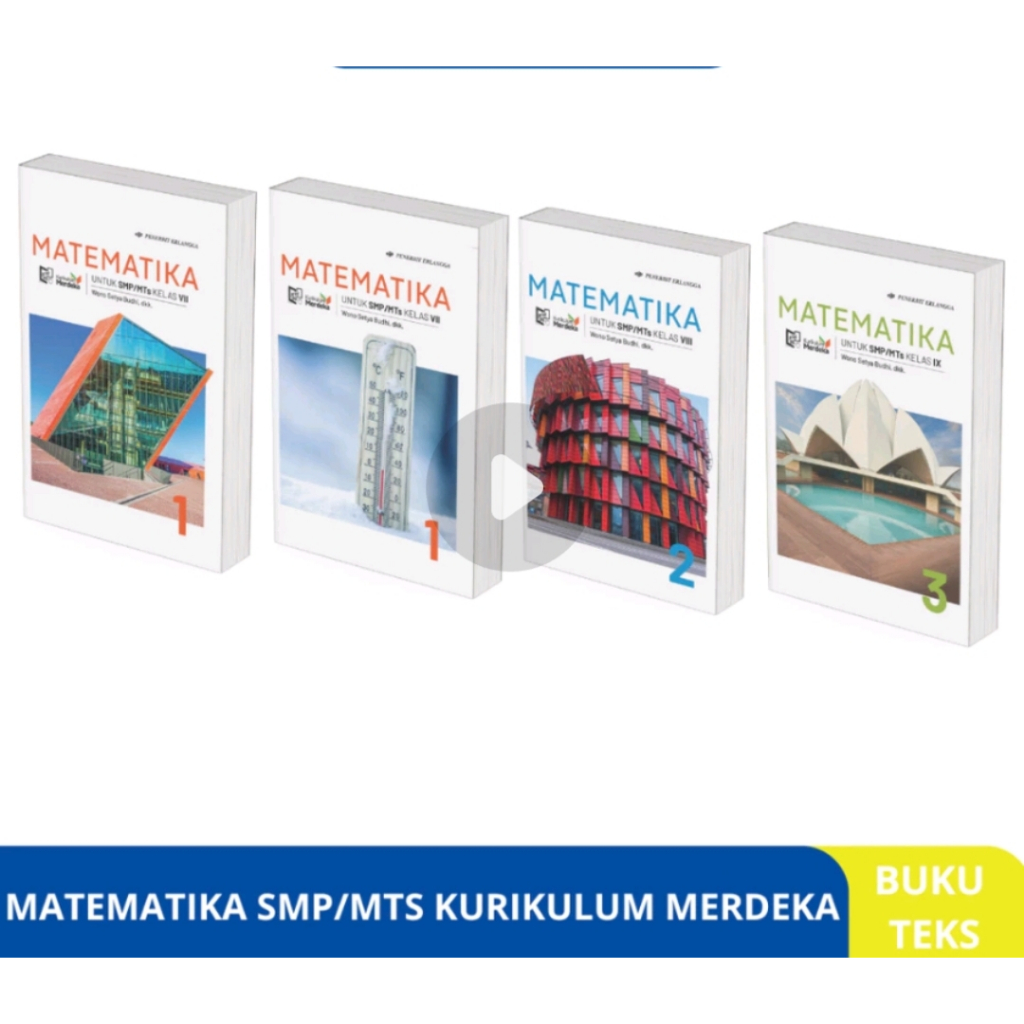 Jual ORI harga satuan buku teks matematika kurikulum merdeka untuk SMP/Mts kelas 7,8,9 penerbit ...