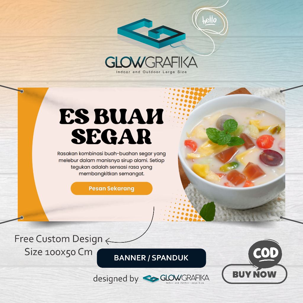 Jual Cetak Spanduk Banner ES Buah Segar | Shopee Indonesia