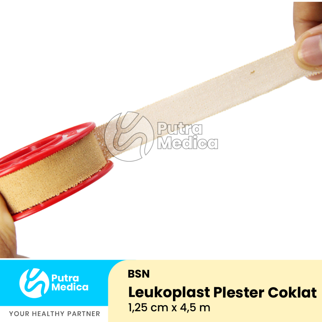 Jual Essity Leukoplast Plester Coklat Roll 1,25cm x 4,5m / Plaster Kain Gulung Perekat Penutup ...