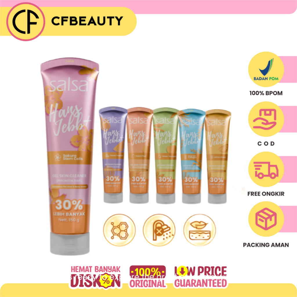 Jual SALSA Hans Jebb+ 150ml – Gel Skin Cleanser Eksfoliasi Perontok ...