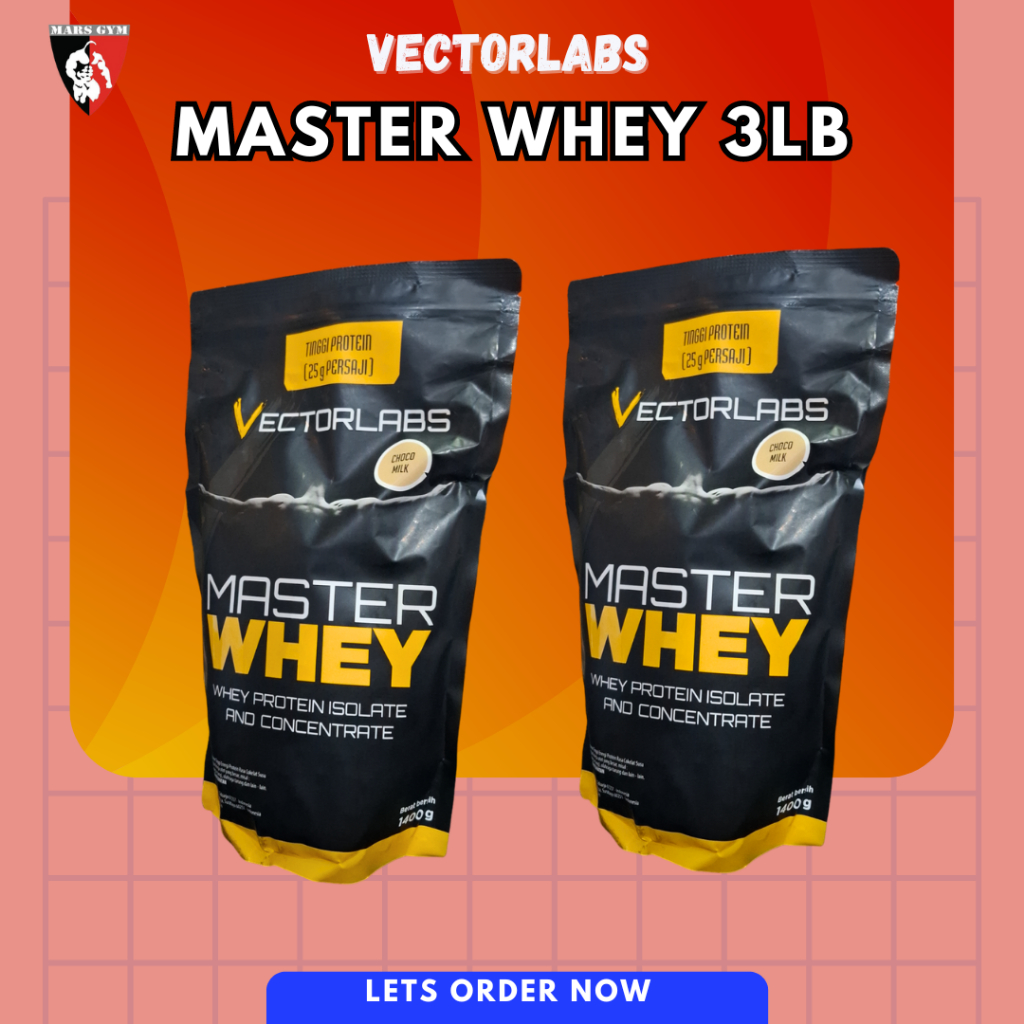 Jual Master Whey 3 Lbs Whey Protein Vectorlabs | Shopee Indonesia