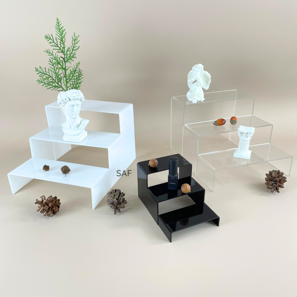 Jual SAF Acrylic Tangga 3 Tingkat - Podium Display akrilik Foto Produk ...