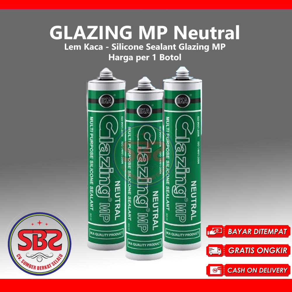 Jual GLAZING MP NEUTRAL - Silicone Sealant GLAZING MP Netral/Lem Kaca ...