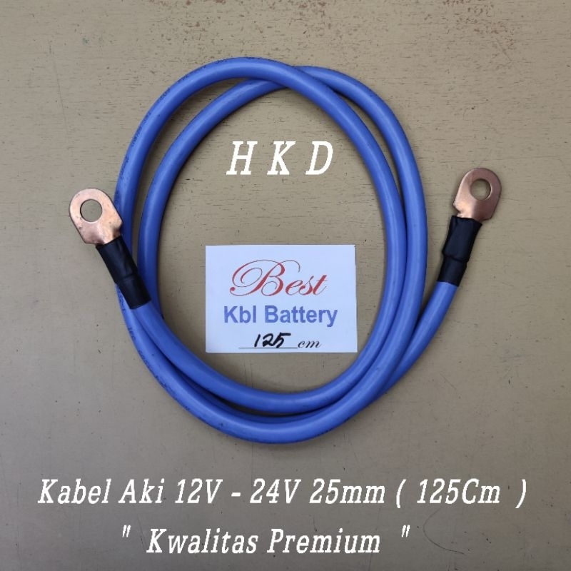 Jual KABEL AKI ACCU MOBIL KWALITAS PREMIUM 12V/24V 25 MM PANJANG 125CM " BEST " | Shopee Indonesia