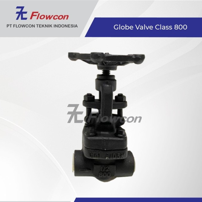 Jual GLOBE VALVE CLASS 800 THREADED NPT 1/2" - 2" FLOWCON | Shopee ...
