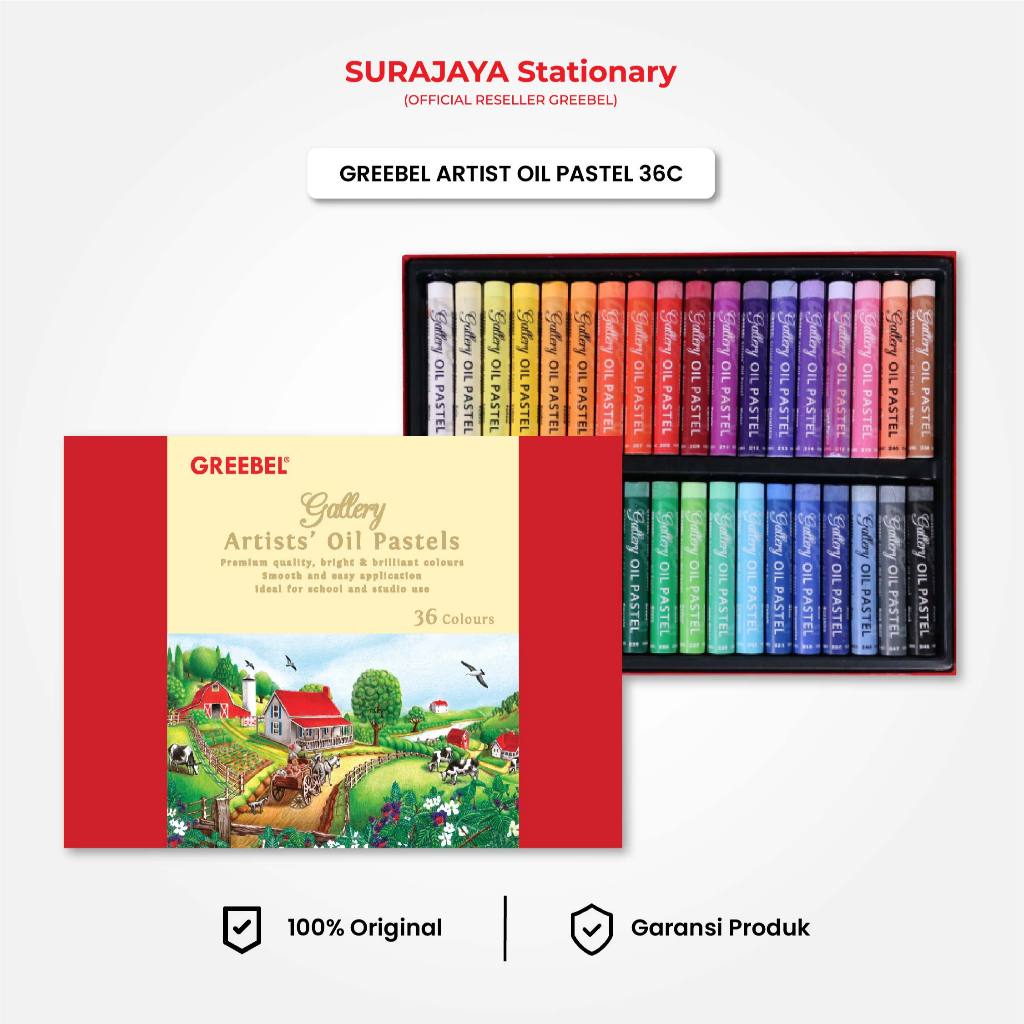 Jual ARTIST Crayon Grebeel 36 Warna / Greebel Krayon Artist Oil Pastel ...