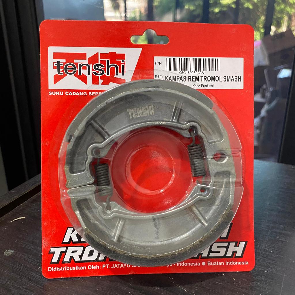 Jual Kampas Rem Tromol Smash Shogun merk TENSHI | Shopee Indonesia