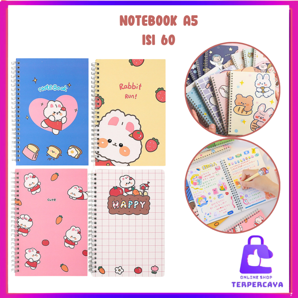 Jual OST Buku Catatan Notebook A5 Isi 60 Lembar Buku Diary Aesthetic ...