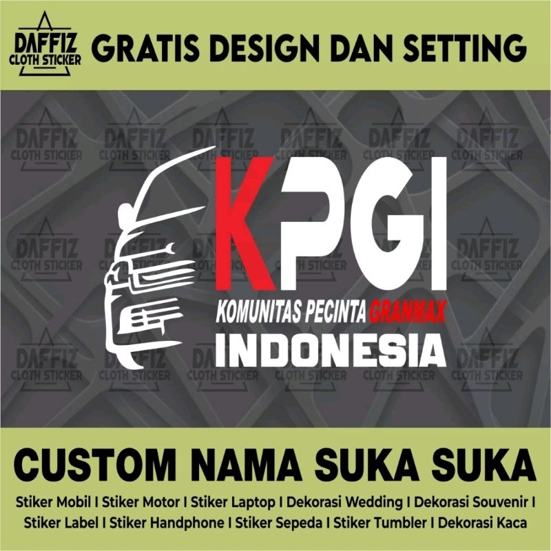 Jual STIKER CUTTING KPGI | Shopee Indonesia