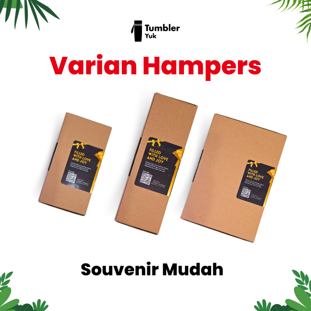Jual Gift Hampers Box / Dus buat Tumbler Custom Bahan Kraft Aesthetic ...
