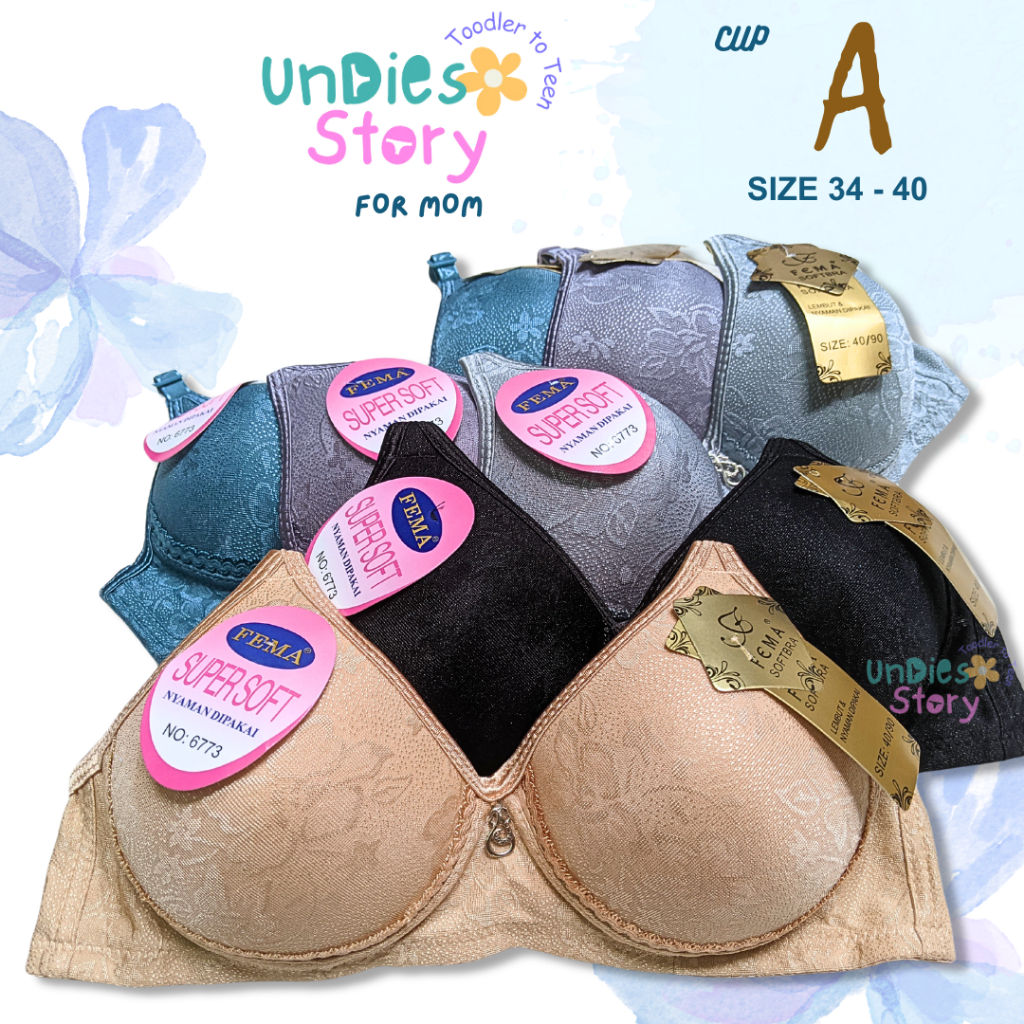 Jual BH Wanita Dewasa Bra Fema 6745 6773 7786 Cup A Beha Cewek Tanpa ...