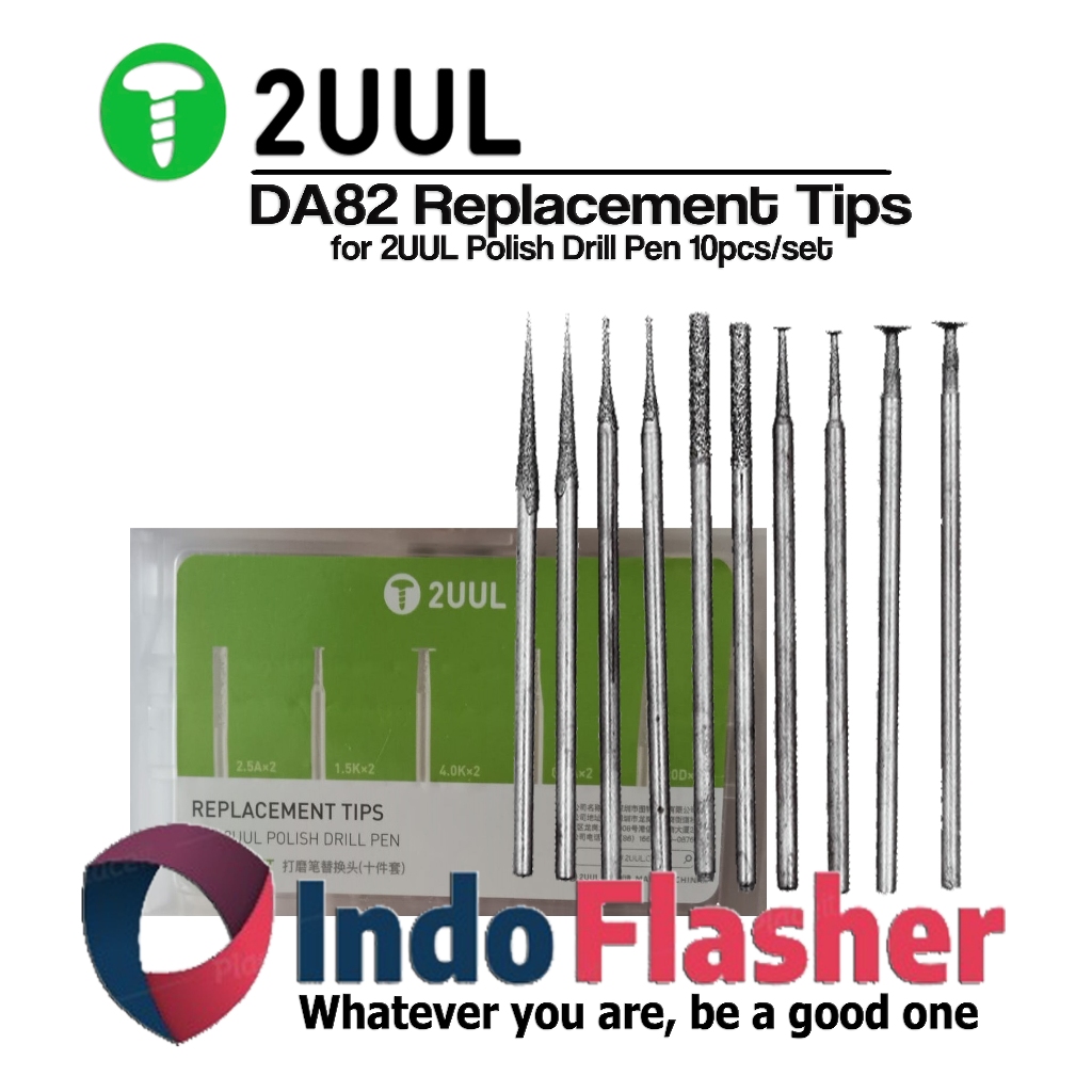 Jual 2UUL DA82 Replacement Tips for Polish Drill Pen - Mata Gerinda ...