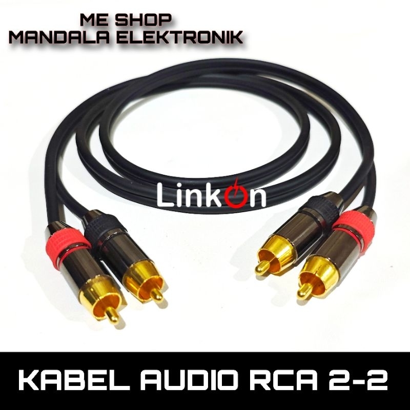 Jual Kabel audio Rca 2-2 Kabel elastis high quality | Shopee Indonesia