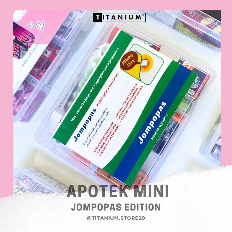 Jual APOTEK MINI EDISI JOMPOPAS READY STOCK GIFT BUAT PACAR GRADUATION ...